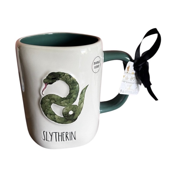 Rae Dunn | Dining | Rae Dunn Slytherin Green And White Snake Reptile ...